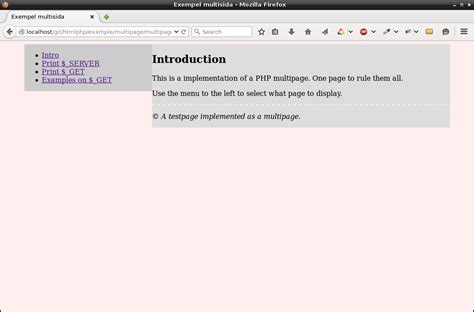 Bygg En Multisida Med PHP Dbwebb