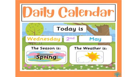 Classroom Calendar Display By Teach Simple