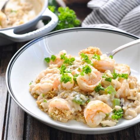 Dump And Bake Shrimp And Rice Casserole The Seasoned Mom