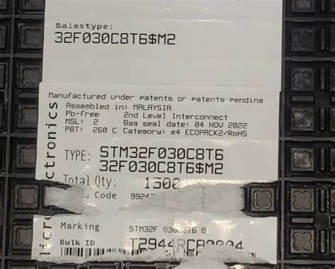 Stm32f030c8t6 Stm Microcontroller Lqfp 48 At Rs 50 Piece In Mumbai
