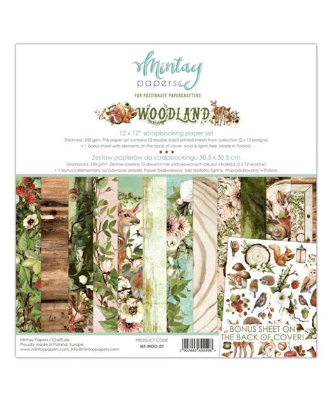 Woodland 12 X 12 Paper Set