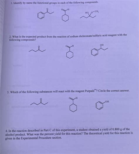Solved Identify By Name The Functional Groups In Each Of Chegg