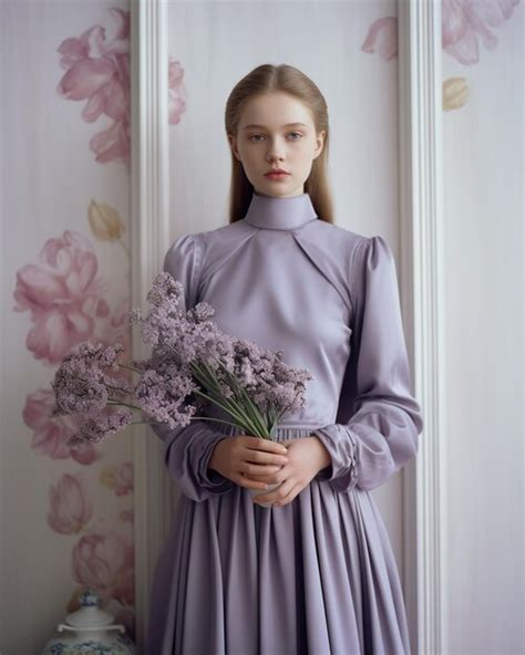 Beautiful Russian Girl Inside A Gallery Premium Ai Generated Image