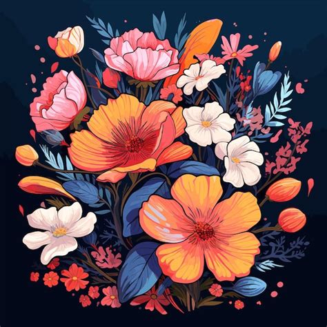 Premium Vector Flowers Vector Illustration