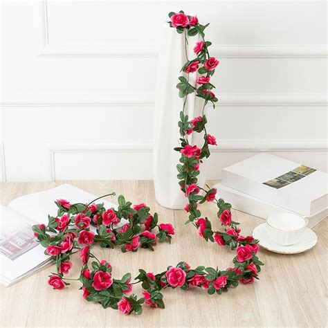 Wozhidaoke Fall Decor Artificial Peony Vine Fake Flowers Garland Hanging Silk Plants Vine For