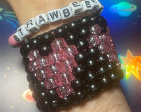 Custom Flat Stitch Kandi Cuff Etsy