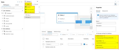how do we export existing azure synapse lake database as template and