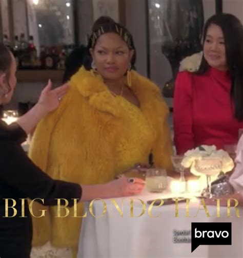 Garcelle Beauvais Yellow Fur Coat