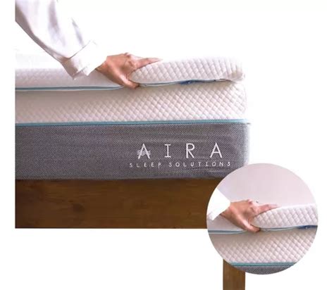 Colchoneta Cubre Colchon Memory Foam Topper Aira Queen Mercadolibre