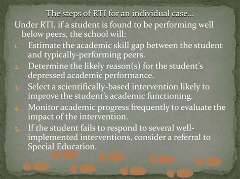 Rti Power Point Final Pptx Brain And Nervous System Disorders