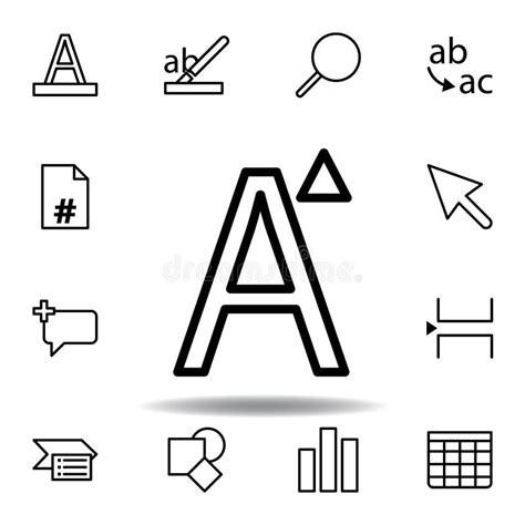 increase font size word a icon can be used for web logo mobile app