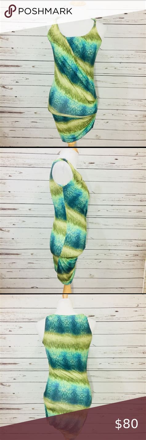 🐍torn By Ronny Kobo Phython Print Bodycon Dress Printed Bodycon Dress