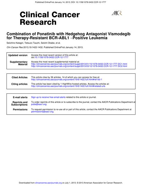 Pdf Combination Of The Abl Kinase Inhibitor Imatinib With The Janus
