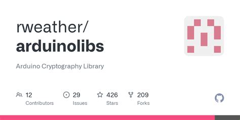 GitHub Rweather Arduinolibs Arduino Cryptography Library