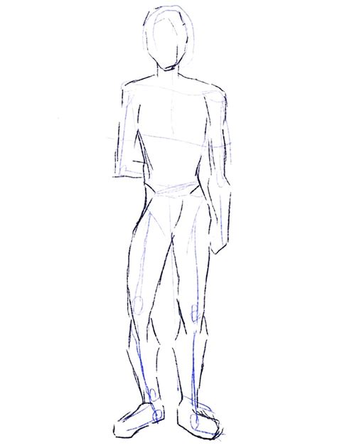 Handsome Man Drawing Full Body