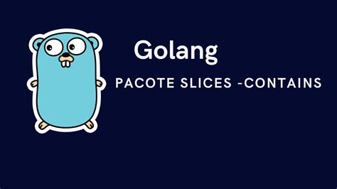 Golang Checando Se Um Slice Contém Um Item Com Slicescontains Youtube