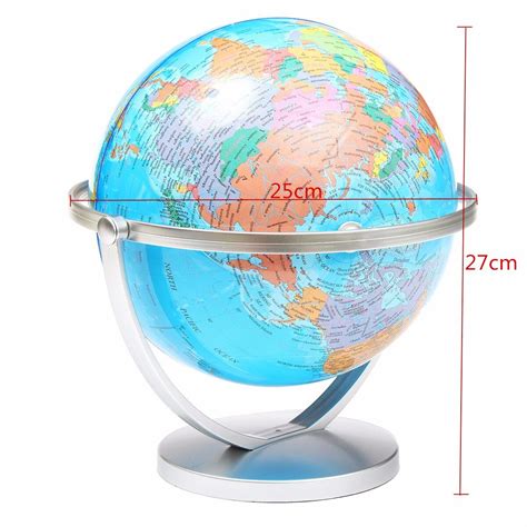 1820cm World Globe Map With Swivel Stand Ocean Gl Grandado