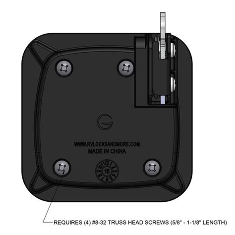 Bll 60301 2006 Locking Rotary Latch With G391 Master Cylinder Black