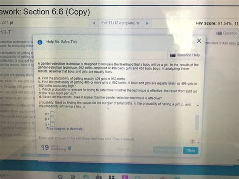 Solved Ework Section Copy Of Pt Of Chegg Com