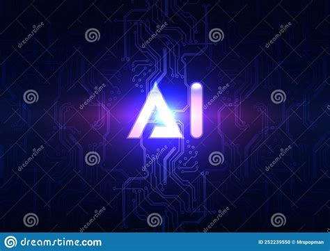 Abstract Vector Artificial Intelligence Neural Network Big Data Digital Hud Futuristic And