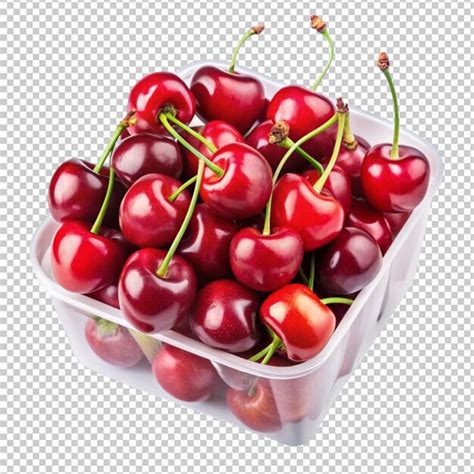 Sticker With Many Cherry In A Box Premium Ai Generated Psd
