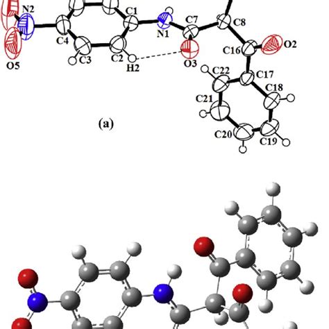 A Ortep 3 Diagram Of The Title Compound With The Atom Numbering