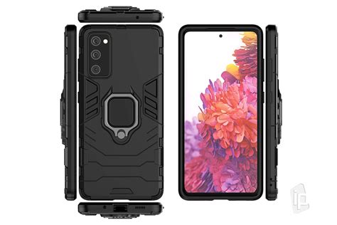 Armor Ring Defender čierny Odolný Kryt Obal Na Samsung Galaxy S20