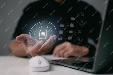 Premium Photo Files Knowledge And Documentation In An Enterprise With Erp Document