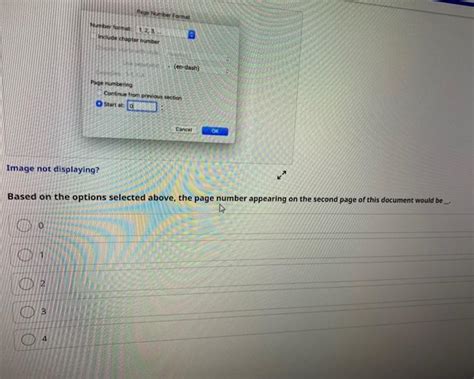 solved based on the options selected above the page number