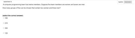 Solved Quistion Is A Computer Programming Team Has Twelve