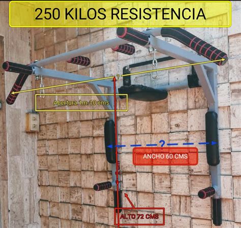 Barra Gym Multifuncional Pared Dominadas Calistenia Uso Rudo Meses