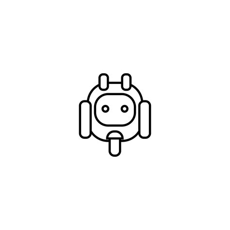 Cute Robot Icon Simple Modern Icon 22918991 Vector Art At Vecteezy