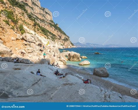 Gulf Of Orosei Sardinia Italy September 8 2020 Cala Goloritze