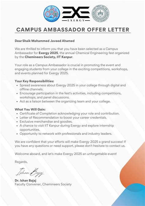 Shaik Mohammad Javeed Ahamed On Linkedin Exergy2025 Iitkanpur