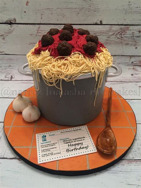 Spaghetti Cake Decorated Cake By Natasha Rice Cakes Cakesdecor