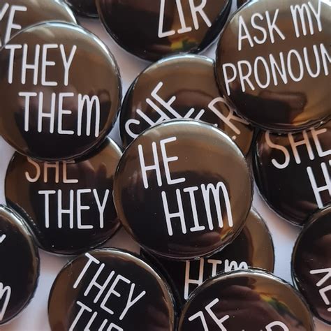 Bulk Pronoun Badges Etsy Uk