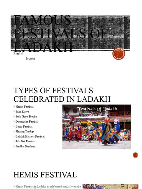 Famous Festivals Of Ladakh English Project Pdf