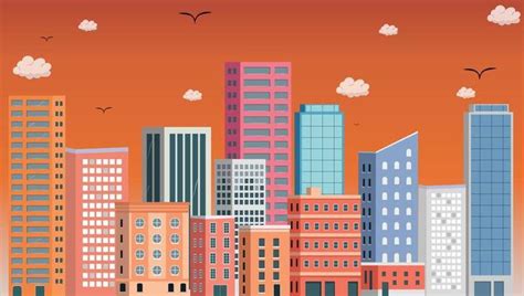 2d City Background Vector Art Icons And Graphics For Free Download