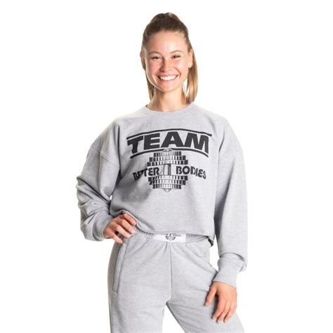 Better Bodies Highbridge Sweater Grey Melange Urban Gym Wear