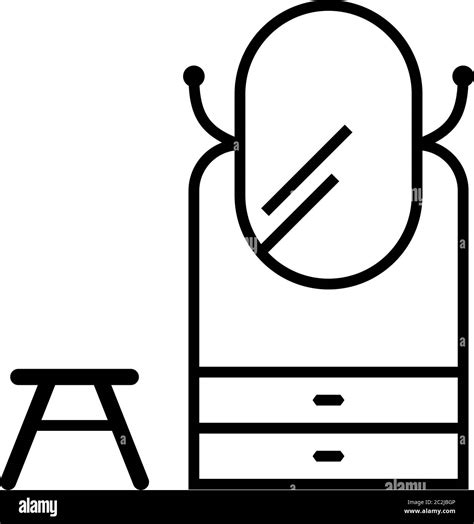 Dressing Table Icon Vector Art Illustration Stock Vector Image And Art