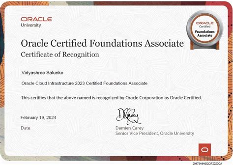 Vidyashree Salunke On Linkedin Oracle Oraclecloud