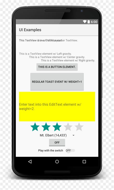 User Interface Examples Smartphone Hd Png Download 1896x3054