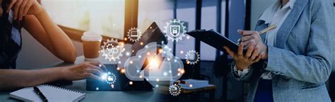 Man Showing Virtual Screen With Cloud Computing Diagram Cloud Technology Data Storage