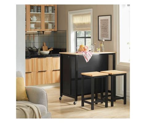 Sobuy кухненска количка кухненска количка на колела кухненски шкаф Fkw74 Sch Vivre