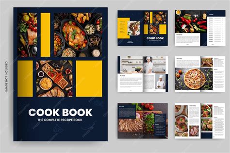 Premium Vector Cookbook Brochure Layout Design And Recipe Book Premium Vector Cookbook Brochure Layout Design And Recipe Book
