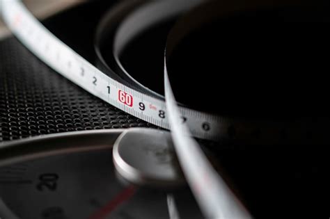 Premium Photo Measuring Tape And Scale Closeup