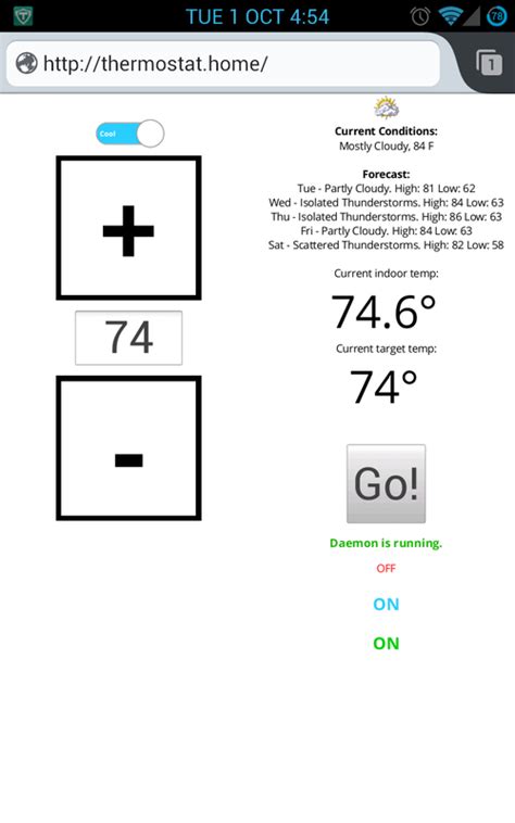 Rubustat The Raspberry Pi Thermostat Wyatt Winters Has A Website