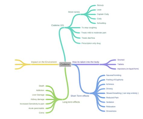 Codeine Coggle Diagram