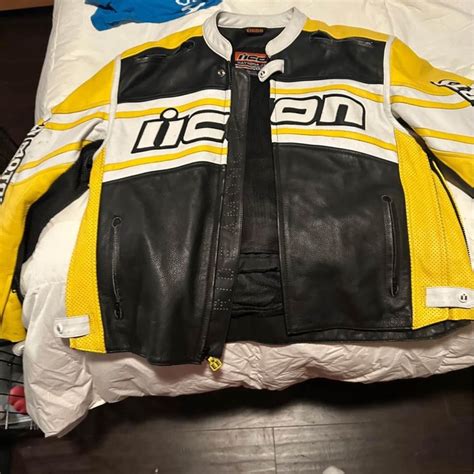 Icon Motorsports Leather Armored Riding Jacket Gem