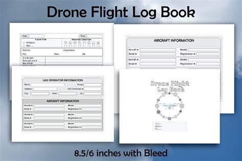 Drone Pilot Log Book Kdp Interior Graphic By Blessing S Of Almighty